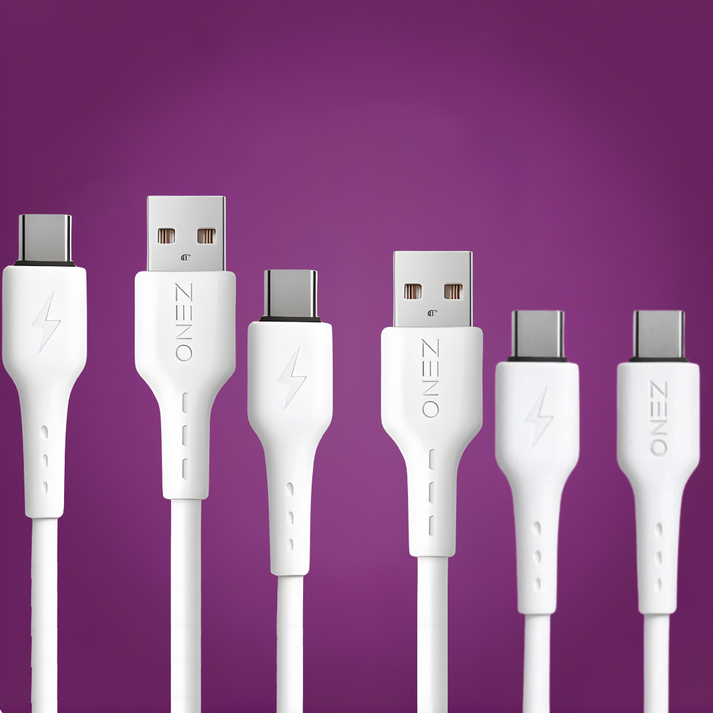 2 USB to Type C | 1 Type C to Type C – zeno